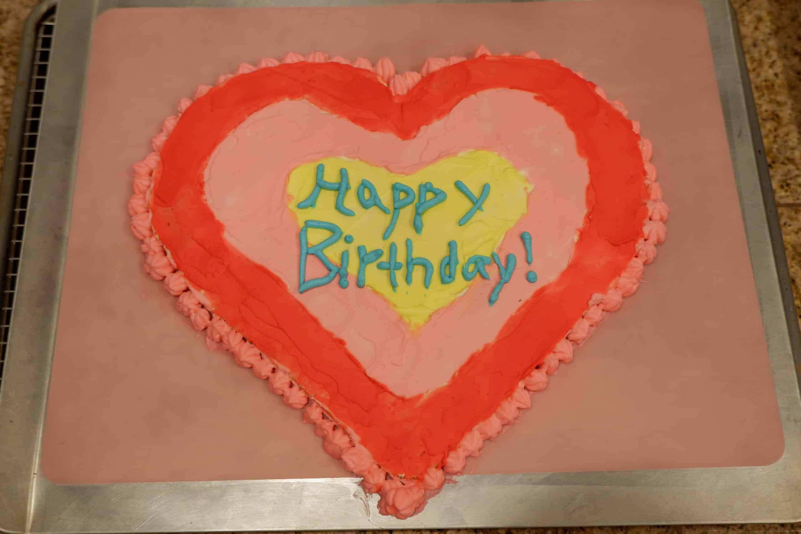 Heart Shaped Cake with Whipped Cream Frosting | Dummy in the Kitchen
